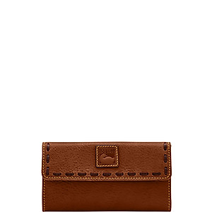 Dooney & Bourke Handbag, Florentine Continental Clutch - Chestnut