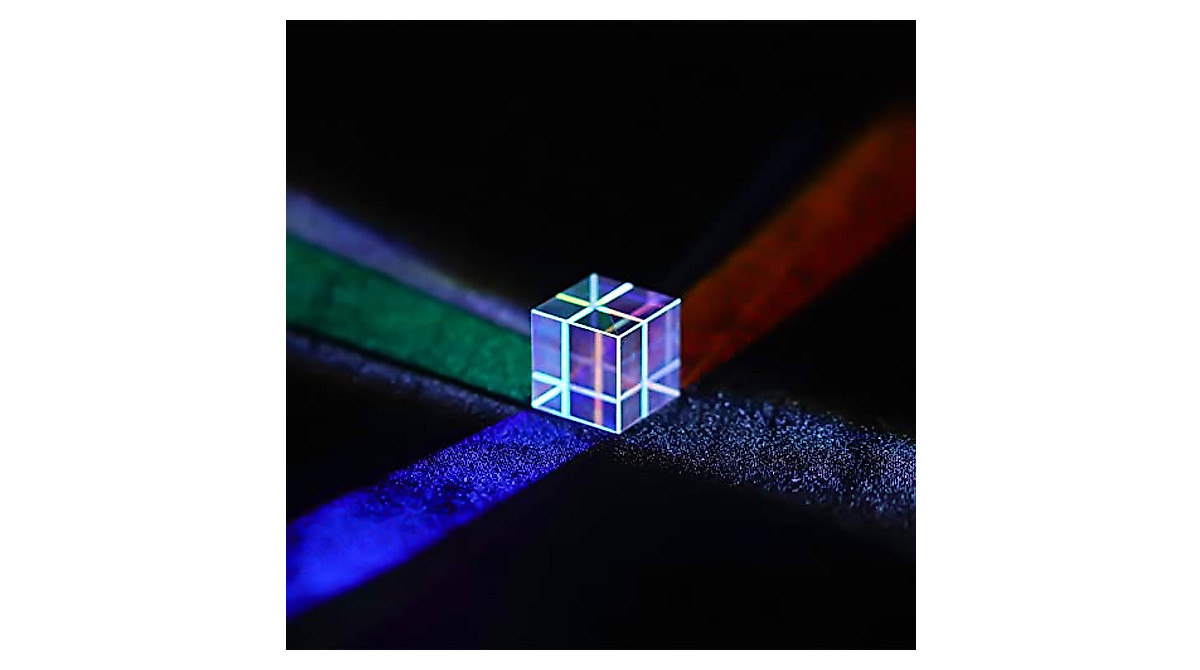 25mm Optical Glass X-Cube Prism for Light Spectrum & Photography