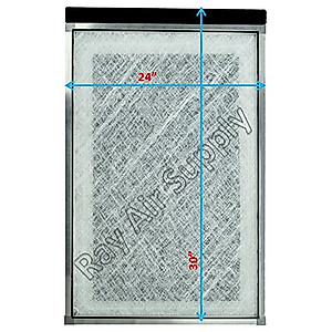 RAYAIR SUPPLY 24x30 MicroPower Guard Air Cleaner Replacement Filter Pads (3 Pack) White