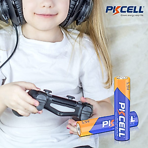 PKCELL AAA LR03 Batteries, 1.5V Triple A Alkaline Battery AAA Batteries 12 Pack for Keyboards Clocks Toys Remote Controls (10-Year Shelf Life)