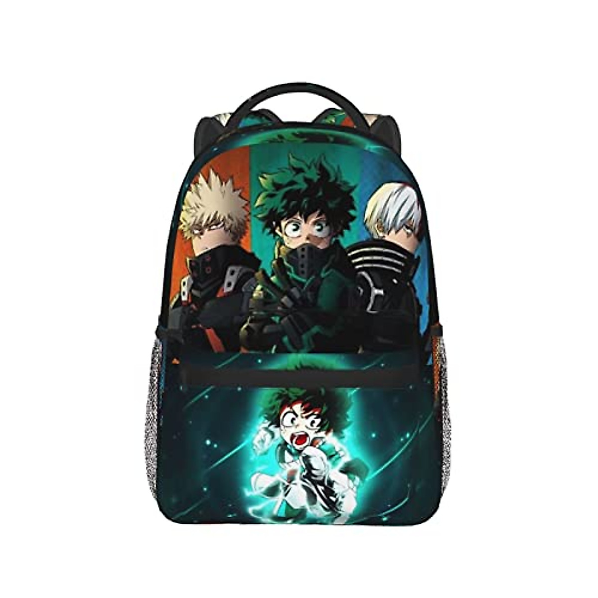Zqiyhre My Hero Backpack Print Cartoon Waterproof Laptop Backpack Casual Travel Backpack for Teens