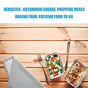 DONSIQIZZ 25 Pack Foil Drip Pan Liners for Char Griller 8128 8036 8536 Flat Iron Griddle Gas Grills, Compatible with CharGriller Flatiron Griddle Grease Cup Liners, Aluminum Pans Disposable 7" x 4.2"