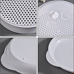 Bonilaan Microwave Steamer, BPA Free Kitchen Microwave Cooker, Microwave Cookware Steamer for Vegetables, Rice and Fish, 11X28 (OY-01)