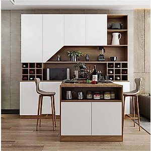 Yasinet White Wallpaper Solid White Peel and Stick Wallpaper White Contact Paper Waterproof Self Adhesive Removable Wallpaper Decorative for Wall Bedroom Vinyl Film 17.7" x118"