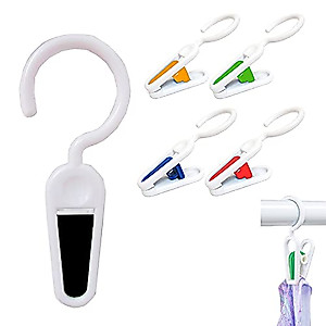 12 Pack Portable Laundry Hook Boot Hanger Clips Hanging Clothes Pins Travel Home
