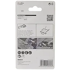 Bosch Professional 1x Expert MetalMax AIZ 45 AIT Multitool Blades (for Steel, Stainless steel, Width 45 mm, Accessory Multitool), black/blue