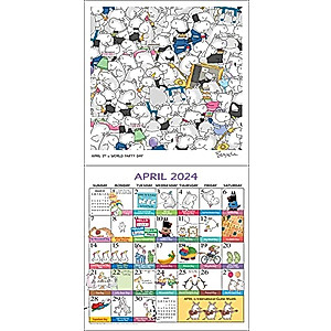 Sandra Boynton's Every Day's a Fabulous Holiday 2024 Wall Calendar