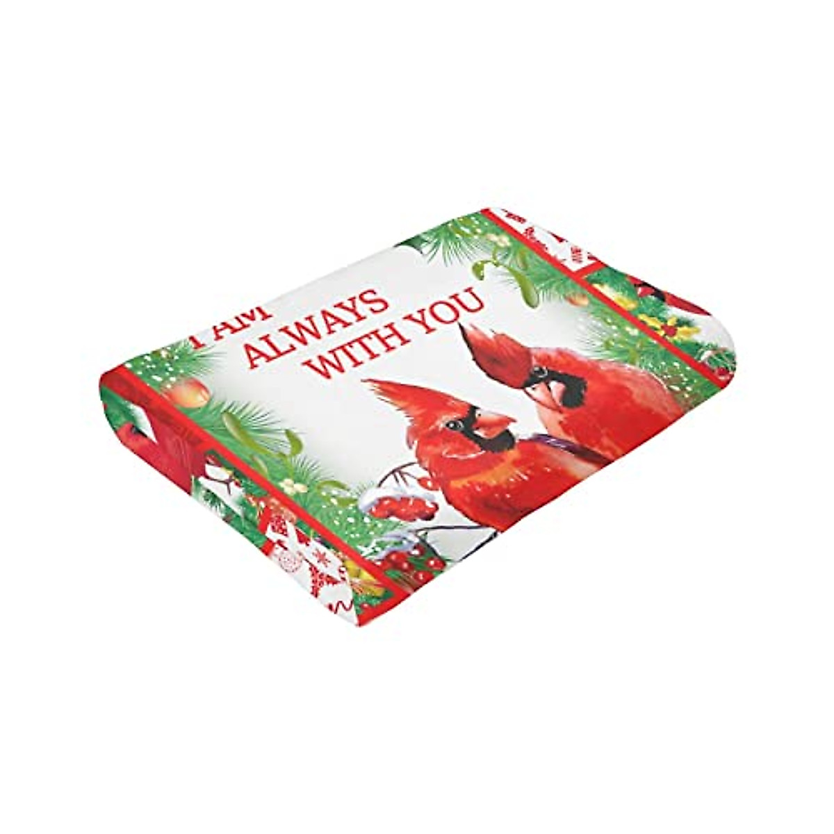 Cardinal Bird Gift Cardinal Throw Blanket(50"X40") Lightweight Flannel Fleece Blanket for Couch Bed Sofa Travelling Camping for Kids Adults