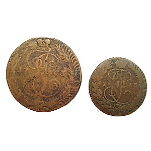RU 1768 Coins of Russian Empire (Ekaterina II period) 1762-1796 copper AG-03