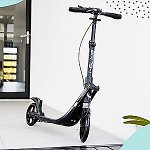 i-Glide Metro Commuter (Black/Grey) - Lightweight, Portable Kick Scooter