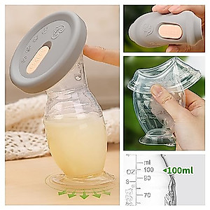 Haakaa Manual Breast Pump with Base 4 Fl Oz/100ml+Lid