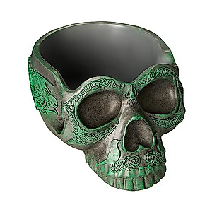 Spirit Halloween Disney's The Haunted Mansion Tabletop Skull | Officially Licensed | Home Décor | Horror Décor | Skull Decoration
