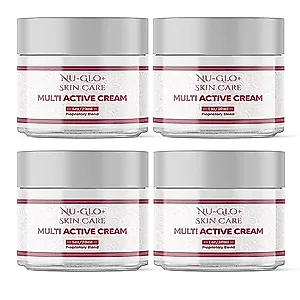 Nu-Glo Cream - Nu Glo Skincare Face Cream, NuGlo Multi Active Cream (4 Pack)