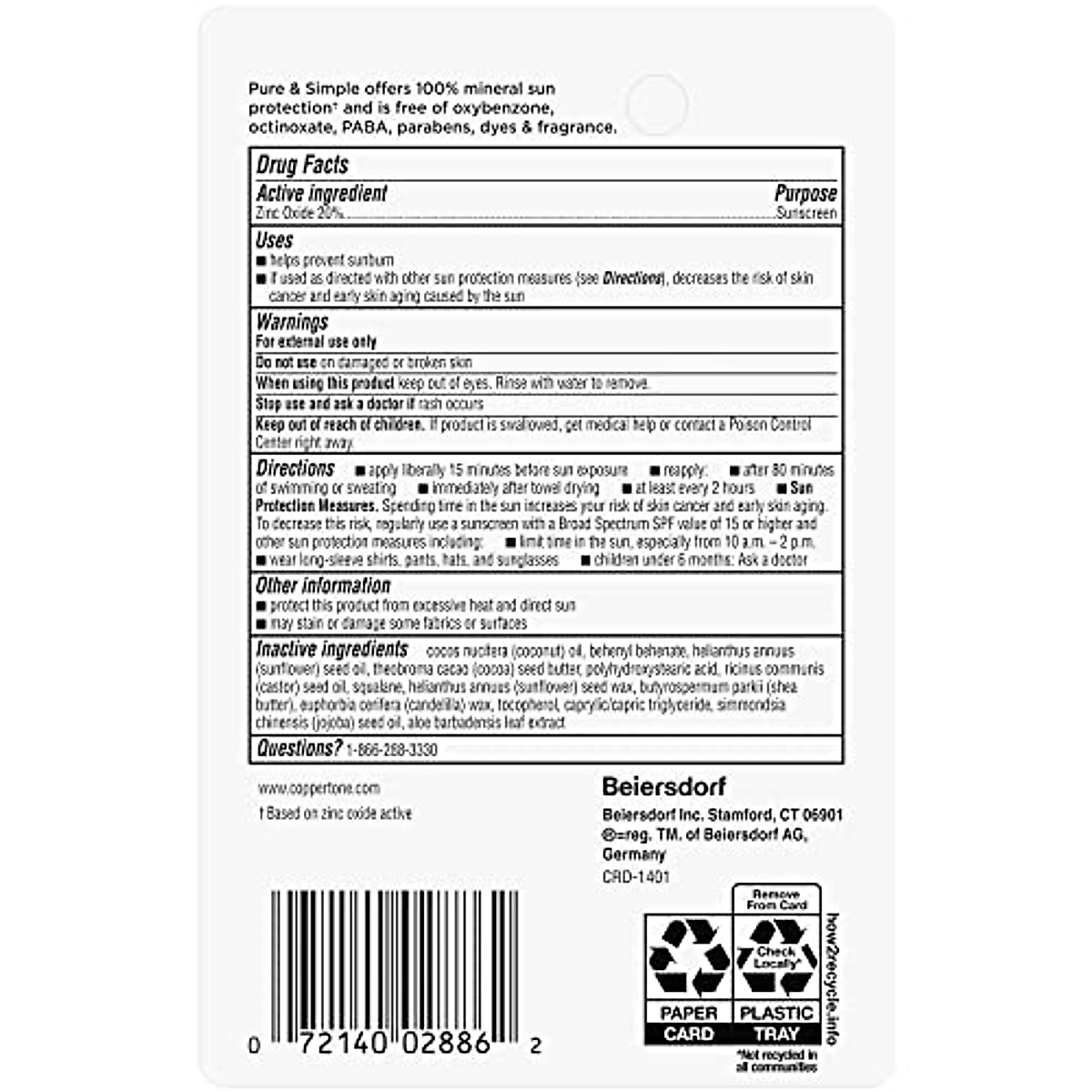 Coppertone WaterBabies Sunscreen Spray, SPF 50 Baby Sunscreen, Spray On Sunscreen, 6 Oz and Pure and Simple Sunscreen Stick, SPF 50, 0.49 Oz