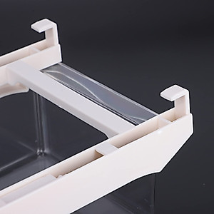 Fridge Organizer Drawer, Pull Out Refrigerator Organizer Bin Storage Box Clear Fridge Shelf Holder for Fruit Vegetable Drink