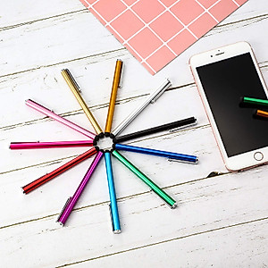 Outus 100 Pieces Stylus Pen Slim Touch Screen Stylus Universal Capacitive Digital Pen Compatible with iPad, iPhone, Samsung, Tablet, Most Devices with Capacitive Touch Screen, 10 Colors