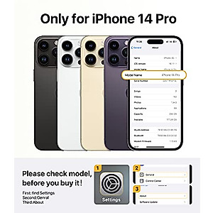 andobil Designed for iPhone 14 Pro Case - Compatible with Magsafe - 360° Rotatable Ring Stand - Shockproof Kickstand Slim Thin Phone Case for iPhone 14 Pro - [2023 EasyRelax Series] - Clear