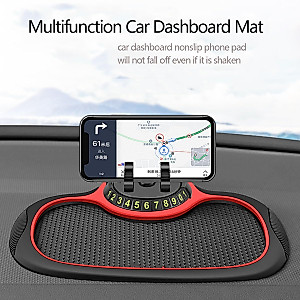 Flewsail Phone Mat, Flewsail Phone Holder for Car, Multifunction Car Anti-Slip Mat Auto Phone Holder, Flewsail Car Phone Mount, Car Phone Mount Silicone Car Pad Mat (Blue)
