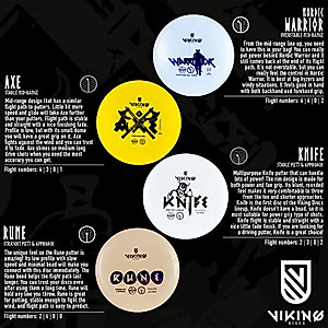 Viking Discs 8-Disc Set in Ground Plastic - Disc Golf Equipment Bulk Set