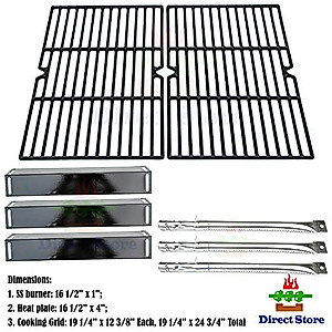 Direct Store Parts Kit DG118 Replacement for BBQ Grillware GGPL-2100 Gas Grill Burners, Heat Plates, Cooking grids