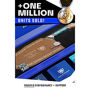 Dalstrong Massive Cleaver Knife - 9 inch - 'The Ravager' - Valhalla Series - 7CR17MOV HC Steel Kitchen Knife - Celestial Resin & Wood Handle - Razor Sharp Meat Cutting Knife - w/Sheath