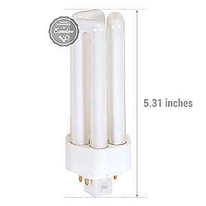 KOR (4 Pack) K20788 - PL26W/3U/4P/841 - Compact Fluorescent Plug-in - T4 - Triple Tube - 26 Watt - 4-Pin (GX24q-3) - 4,100 Kelvin (Cool White)