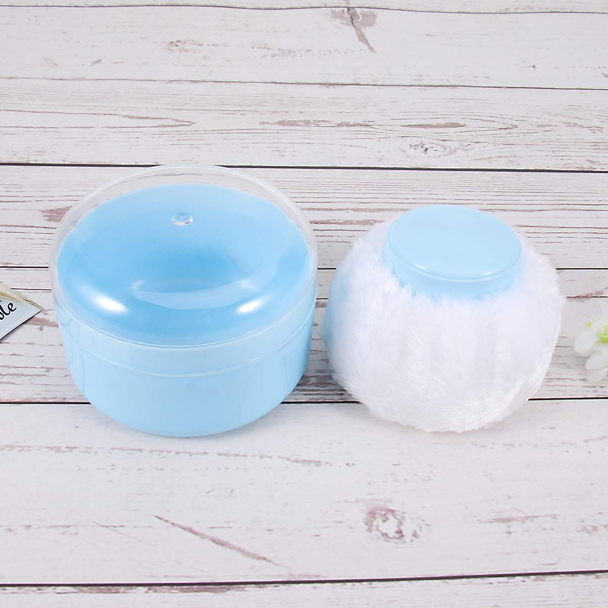 1 Set Puff Container after Puff with Handle Powders Loose Puff Puff for Face Cornstarch Bath Portable Face Puff Women Travel Blush