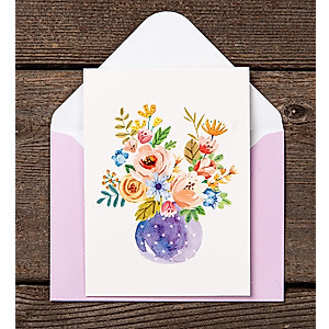 Blank Cards with Envelopes - 48 Floral Blank Note Cards with Envelopes – 4 Assorted Cards for All Occasions! Blank Notecards and Envelopes Stationary Set for Personalized Greeting Cards-4x5.5"