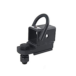 TOPTOW 63807 Bolt-on ATV/UTV Trailer Hitch Receiver Adapter for 2 inch Receivers, 5/8 inch Hitch Pin and Clip Included