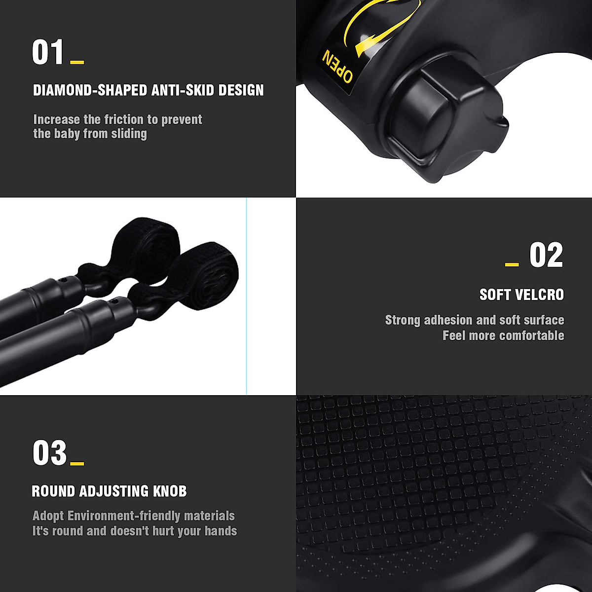 Honhill Mini Buggy Board, Stroller Glider Board with Velcro Adjustment Strap Seat Standing Board for Baby Jogger Travel Pram Pushchair Removable Connector Seat and Assembling (Pink)