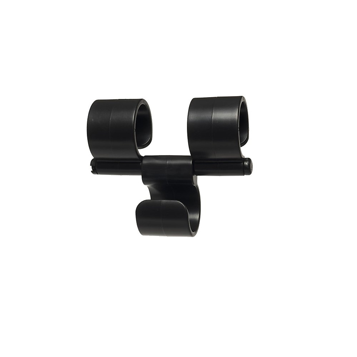 The Smarter Hook Black - Strong, Durable, and Lightweight Innovative Multi-Use Hook for Diaper Bags, Backpacks, Purses, Grocery Bags; Use on Baby Strollers, Shopping Carts, Walkers, Chairs