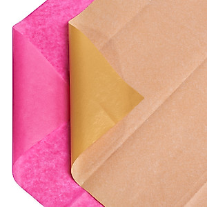 Papyrus Valentine's Day Tissue Paper, Pink and Gold (8 Sheets)