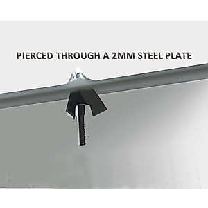 DEEPOWER 4-Pack Archery Broadhead 3 Blade 100 Grain Broadhead Solid Hunting Broadhead Fixed 3 Blade 420 Stainless Steel