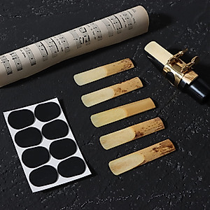 31 Pieces Alto Saxophone Mouthpiece Kit Includes Saxophone Mouthpiece with Metal Ligature,Saxophone 2.5 Reeds Cushions and Plastic Cap