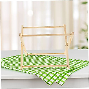 DEPILA 1 Set Mail Wood Newspaper File Basket for Assemble Vinyl Newspapers Rope Record Living DIY Macrame Making Holder Floor Magazine Rack Book Stand Handmade Storage Display Woven Newsstand