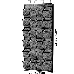 homyfort Over the Door Organizer, Hanging Baby Diaper Organizer for Nursery，Over the Door Hanging Shoe Rack Organizer