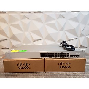 Cisco Meraki MS220-24P-HW 24 Port PoE 4 SFP Gigabit Network Switch (Renewed)