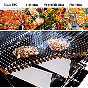 Flavorizer Bar Replacement for Weber Spirit I & II 200 Series, Spirit E210, S210, E220, S-220, 7635 Stainless Steel Grill Heat Plate, 3 Pack, 15.3" x 3.5" x 2.5" (Front Control Panels)