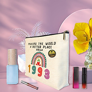 31th Birthday Gifts for Women, Anniversary Funny 31 Year Old Gift Ideas for Her, 1993 Small Makeup Bags for Women, Wife, Sister, Best Friend Female, Mothers Day, Christmas Party, Cosmetic Travel Bag