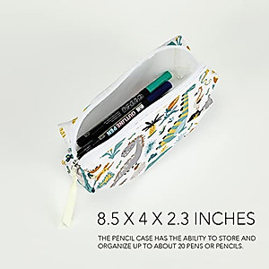 Pencil Pouch Pencil Case Pencil Bag Pen Case Pouch Box Organizer for Teen Girls Boys School Students Men Women Waterproof Zipper Pouch for Office Supplies Makeup, Dinosaur Party Favors Decor
