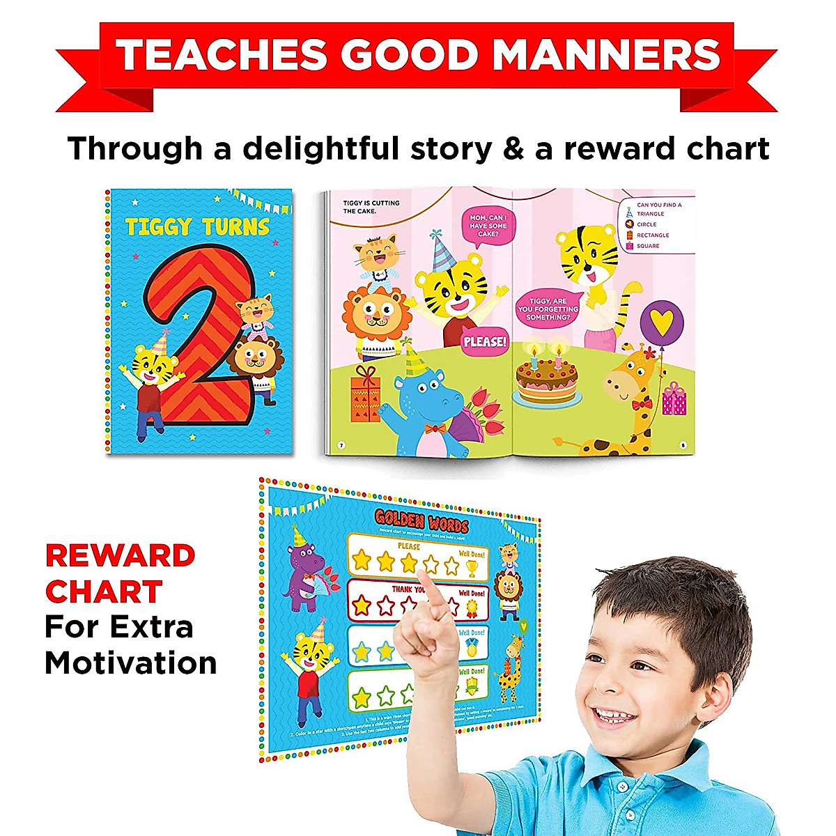 Learnabee Toys for 2 Year Old Boys/Girls | Gift for 2 Year Old Kids | Board Books and Fun Activities |Learning and Educational Toys & Games (1 Box Set)