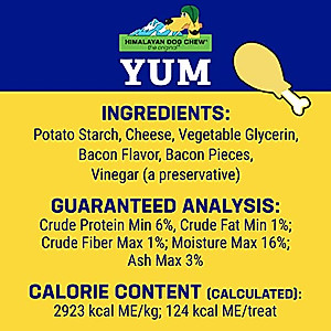 Himalayan Dog Chew Original Yak Cheese Dog Chews, 100% Natural, Long Lasting, Gluten Free, Healthy & Safe Dog Treats, Lactose & Grain Free, Protein Rich, Chicken Flavor, 4.5 oz Resealable Pouch