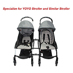 Stroller Connectors, Turn 2 Strollers into an Instant Tandem Stroller, Fits Most Strollers