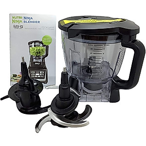 Ninja 64oz (8 Cup) Food Processor Bowl Locking Lid Blade Kit for BN801 BL910 BL680 BL681 BL682 BL640 BL641 BL642 Blender