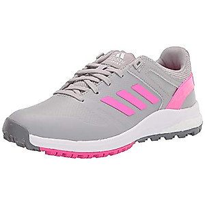Adidas Women's Golf Shoe, Grey/Screaming Pink/Grey, 8