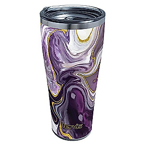 Tervis Marble Alexandrite Triple Walled Insulated Tumbler Travel Cup Keeps Drinks Cold & Hot, 30oz Legacy, Stainless Steel
