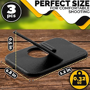 Arrow Rest for Compound Bows - 3Pcs Plastic Bow and Arrow Rests Recurve Bow Rest for Hunting, Bowfishing Arrow Rest - Black Archery Rest for Right/Left Hand Target Arrow Rest Bow Shooting Accessories