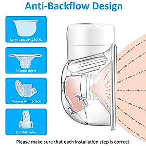 Electric Breast Pump,Wearable Breast Pump,Hands-Free & Portable Breastpump,Quiet Breastfeeding Pump with LCD Display