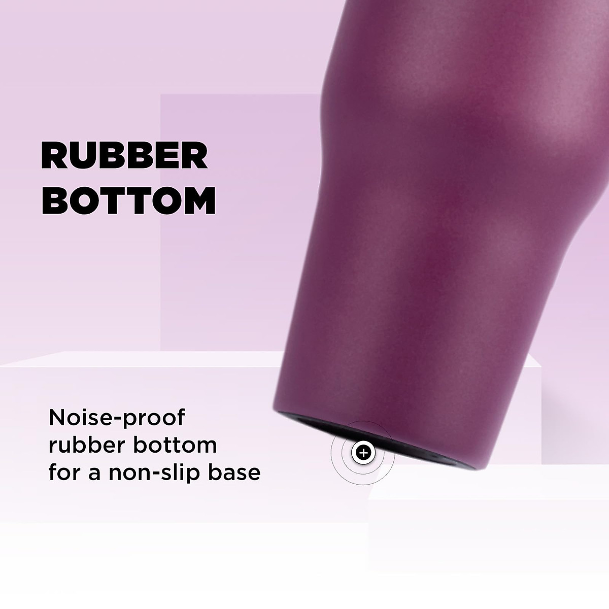 IRON FLASK Co-Pilot Insulated Mug w/Straw & Flip Cap Lids - Cup Holder Bottle for Hot, Cold Drink - Leak-Proof - Water, Coffee Portable Travel Mug - Burgundy, 40 Oz