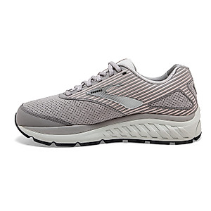 Brooks Women's Addiction Walker Suede Walking Shoe - Alloy/Oyster/Peach - 8.5 Wide